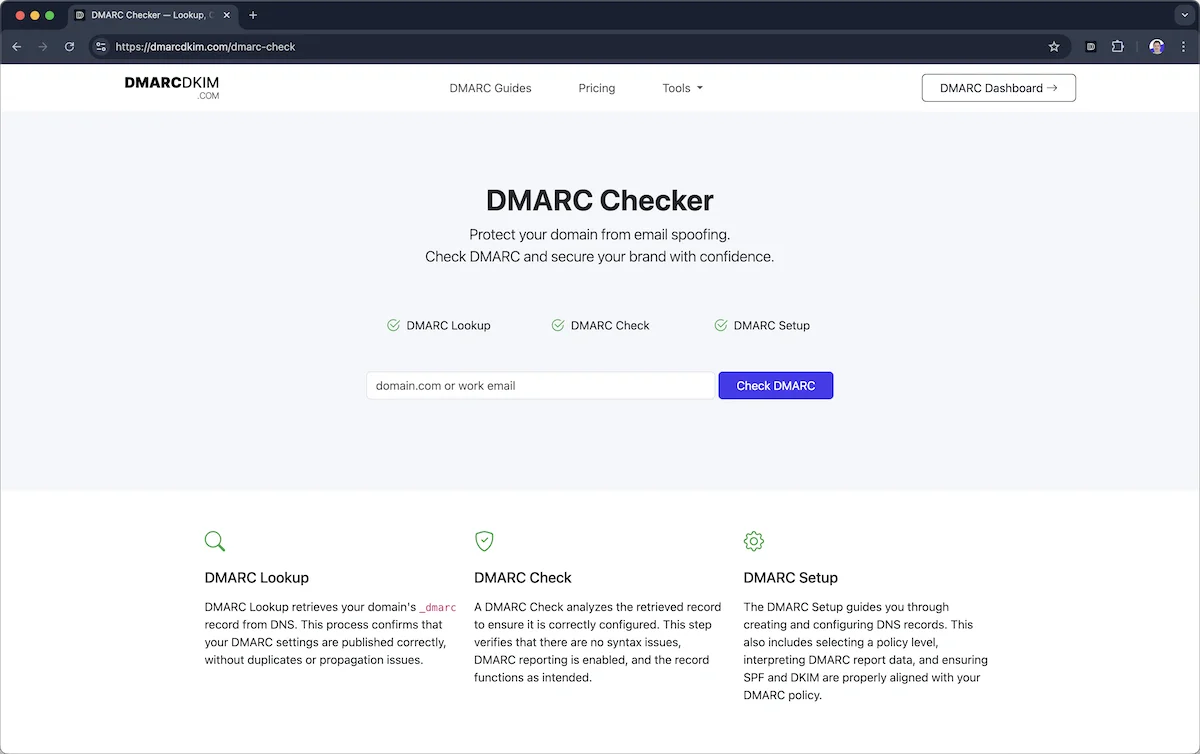 DMARC Check & Configuration Tool DMARC Check & Configuration Tool